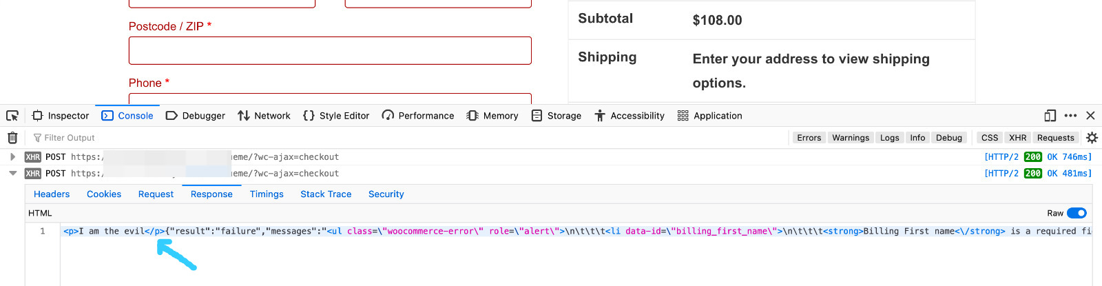 How to resolve infinite spinning loader on WooCommerce checkout?